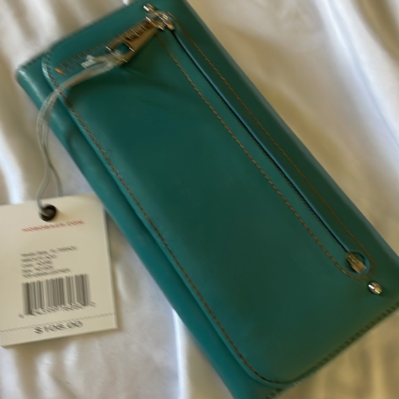 HOBO | Bags | Hobo Wallet Top Grain Leather In Azure Color | Poshmark